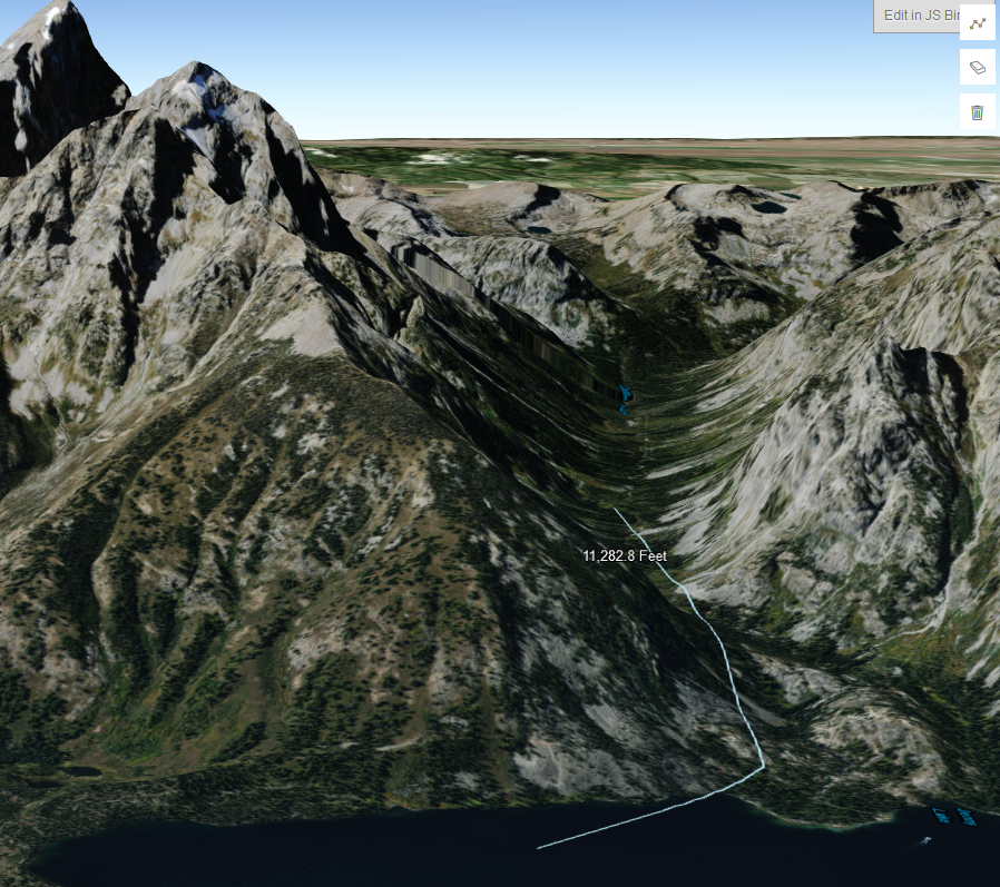 Sample 3D Draw Line/Measure Tool for ArcGIS API for Javascript 4.4 ...